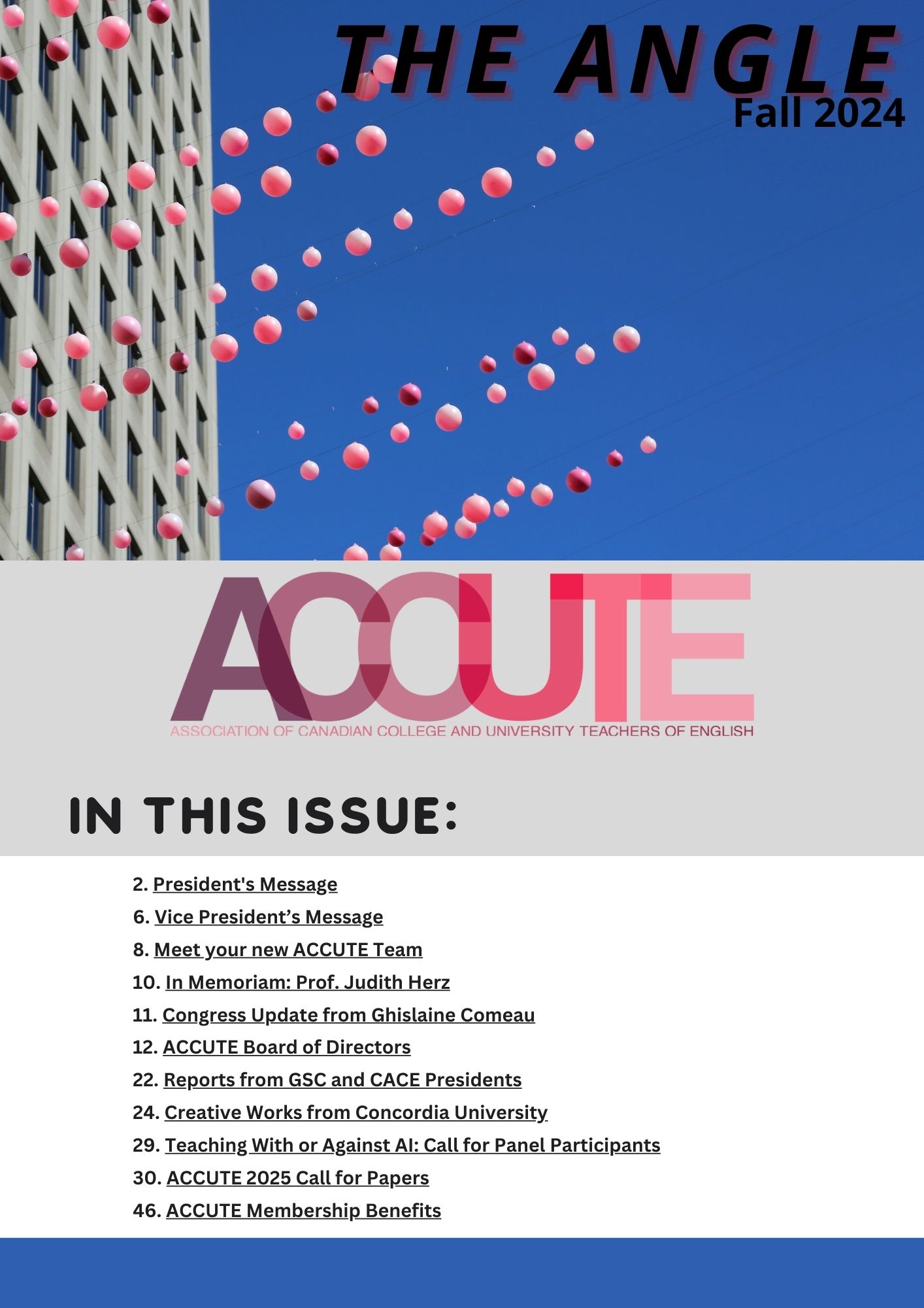 THE ANGLE: Fall 2024 is now available!